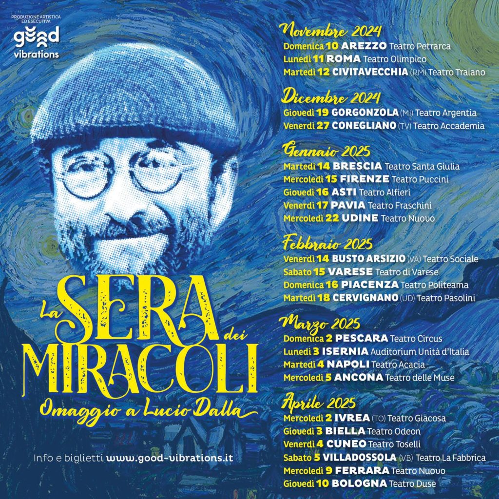 La sera dei miracoli - omaggio a Lucio Dalla: un tributo ...