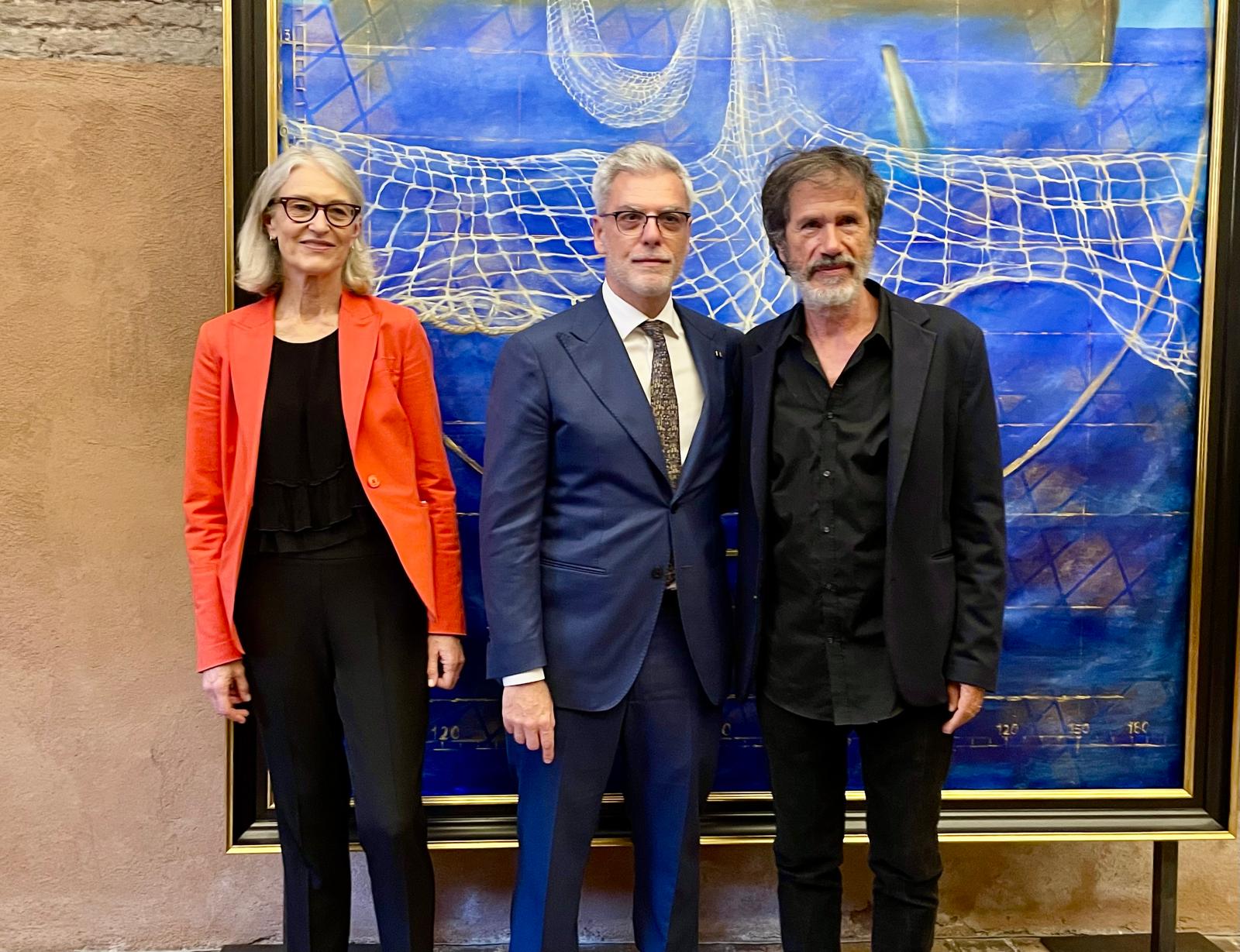 Corrado Veneziano inaugura la mostra 'Pontefice, Pastore, Padre ...