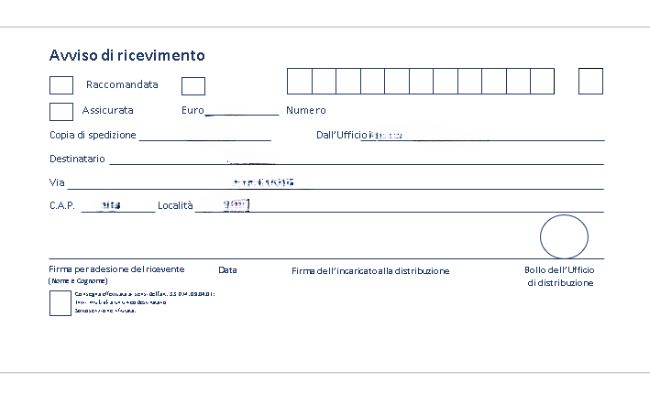 Come compilare una busta per raccomandata con ricevuta A/R